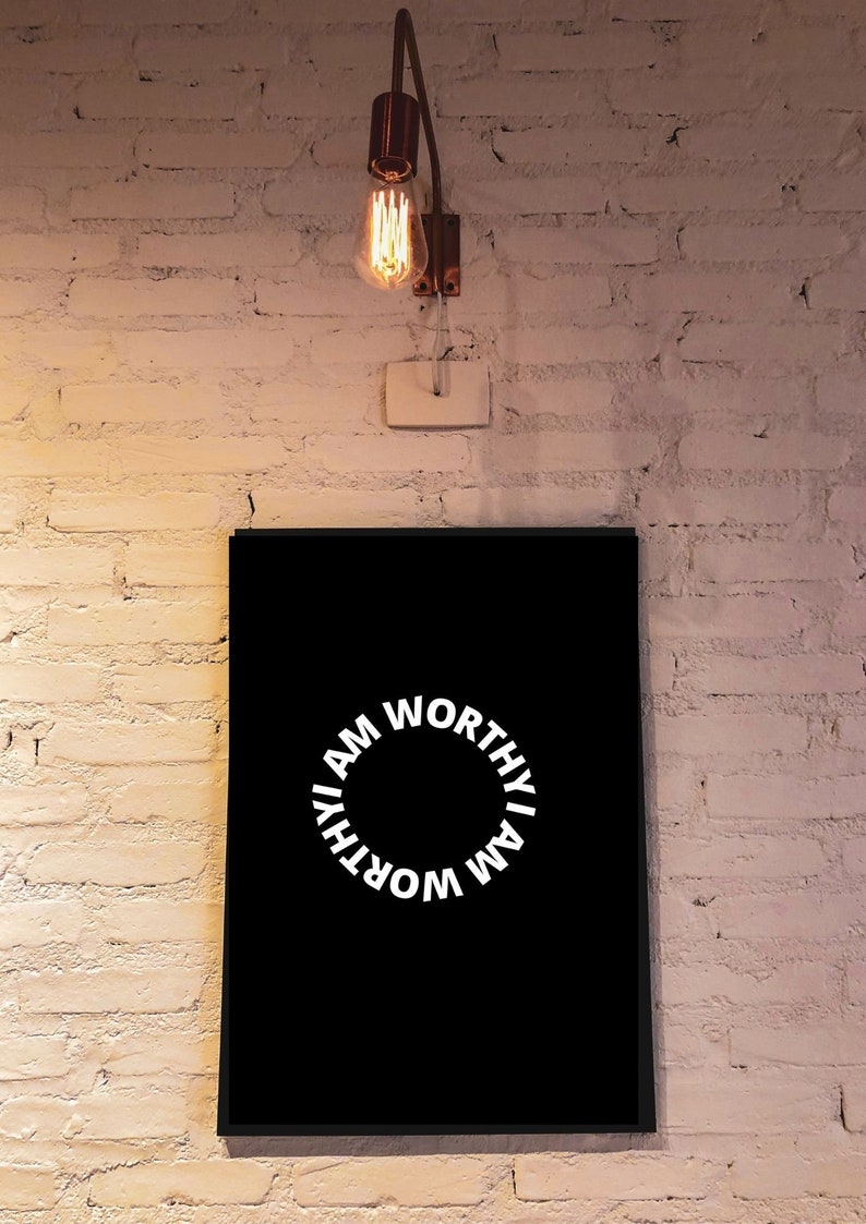 I Am Worthy SVG PDF Print File | Instant Download | Printable - Etsy