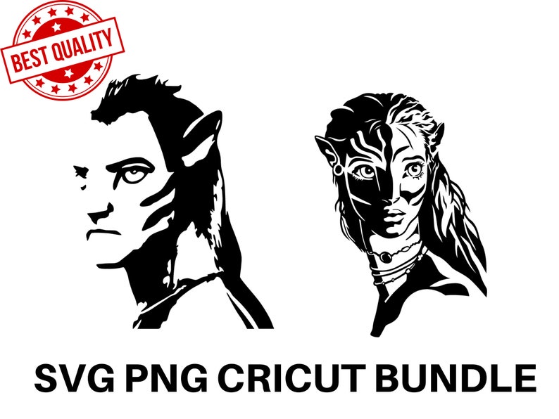 Bundle Layered Svg, Avatar, Digital Download, PNG, SVG, Cricut, Cut ...