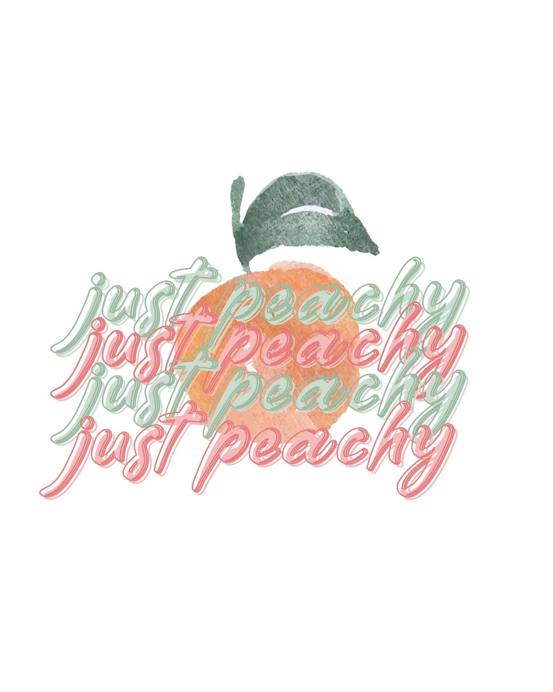 Just Peachy | Wall Print | Printable Decor - Etsy