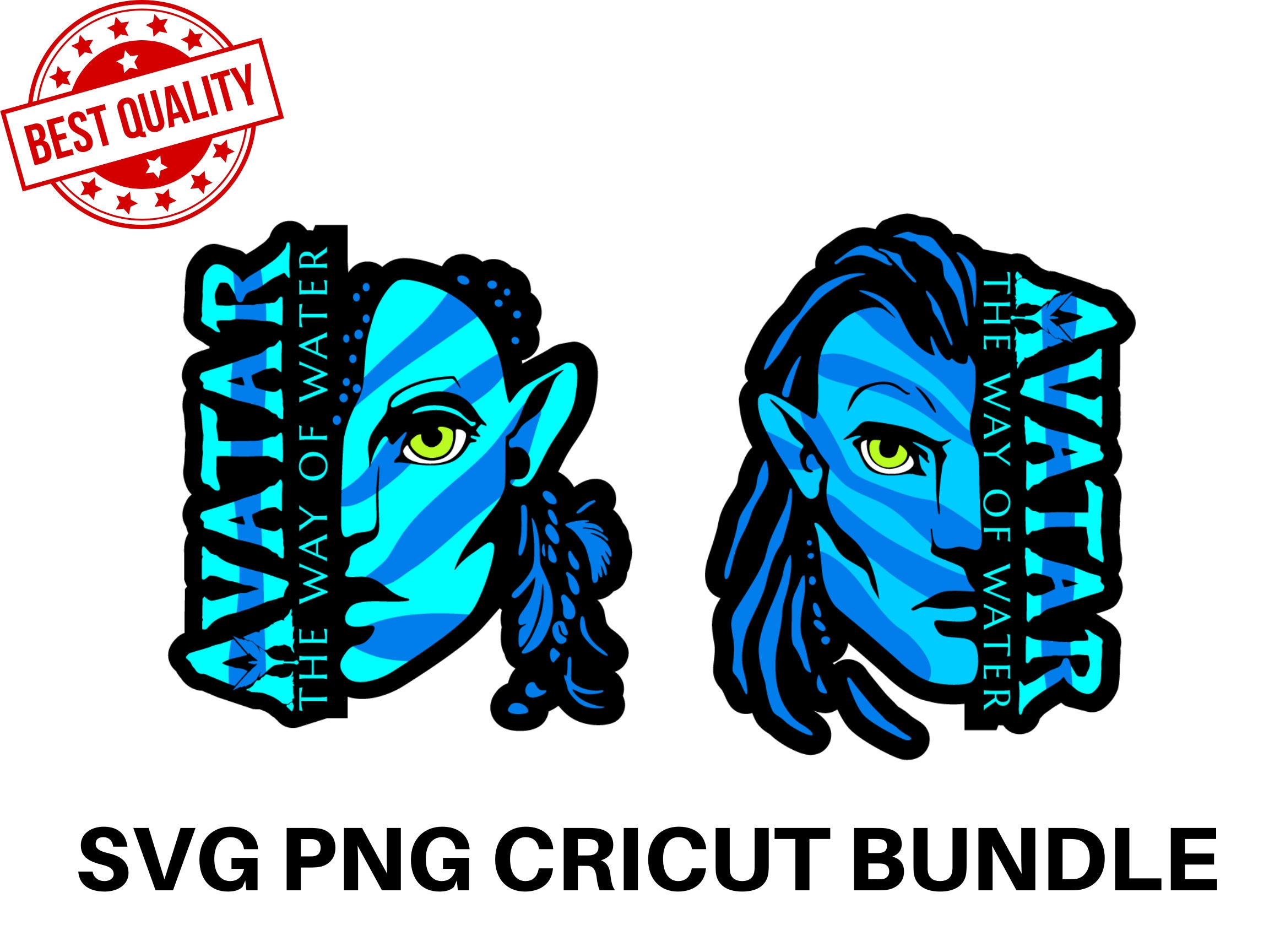 Bundle Layered Svg, Avatar, Digital Download, PNG, SVG, Cricut, Cut ...