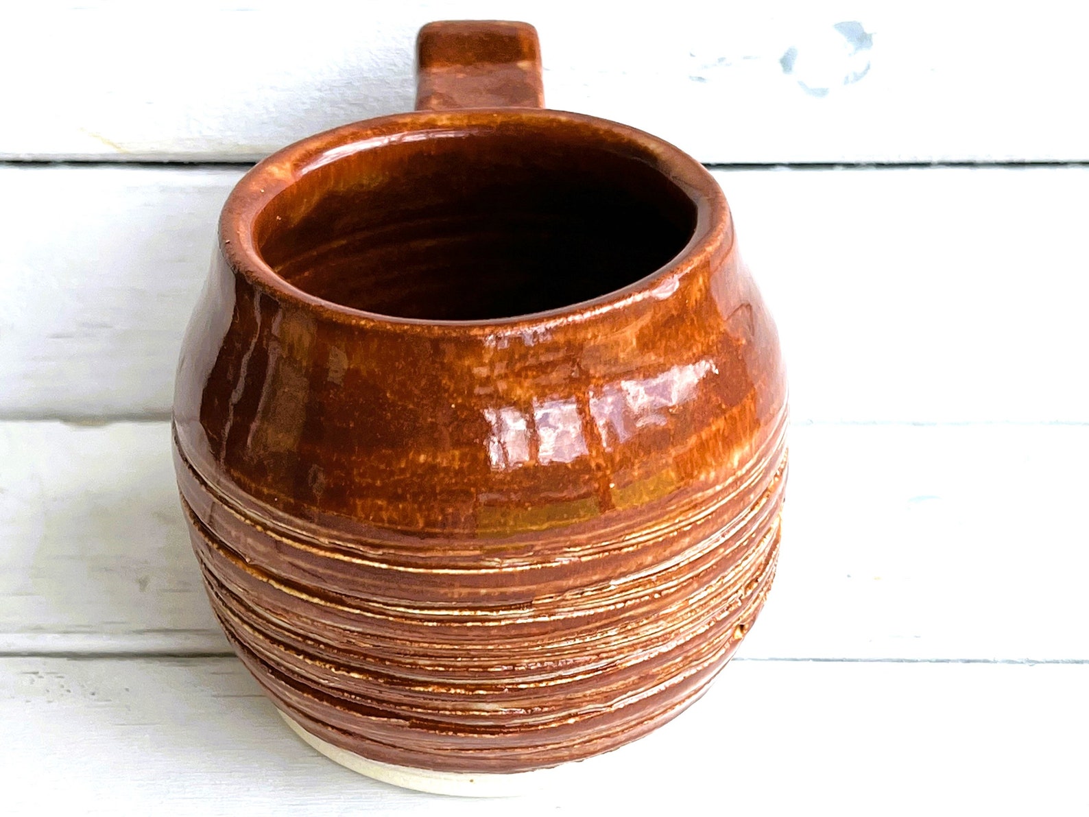 HANDMADE Porcelain Barrel POTTERY Coffee TEACUPS Glazed - Etsy