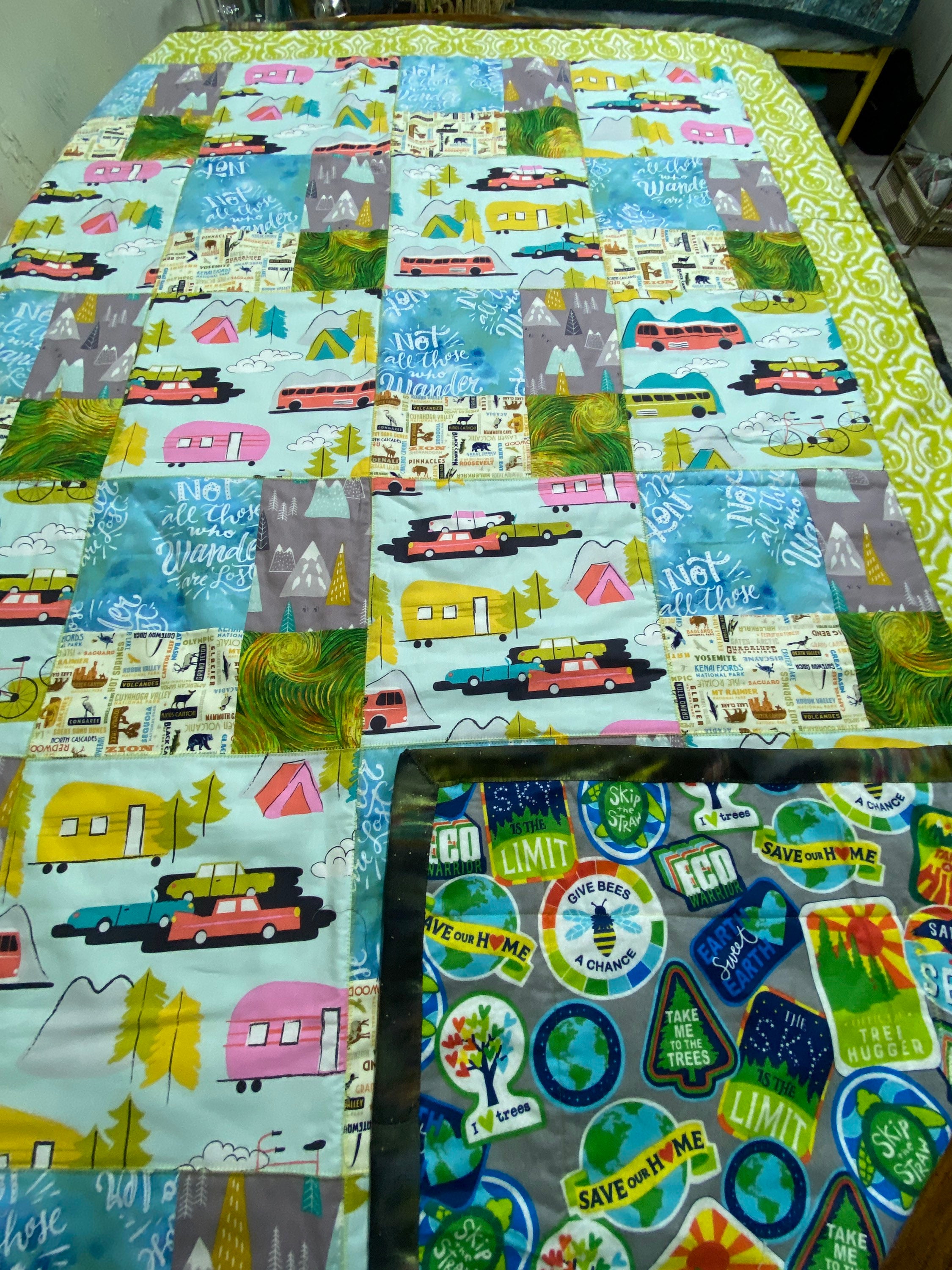 Camping National Parks Handmade Quilt - Etsy