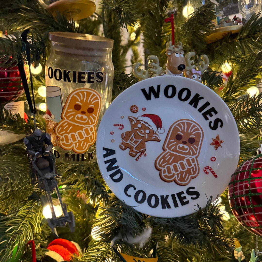 Milk and Cookies for Santa, Chewbacca and Yoda Cup and Plate, Santa ...