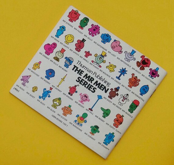 The Mr Men Books by Roger Hargreaves 1970s Editions | Etsy