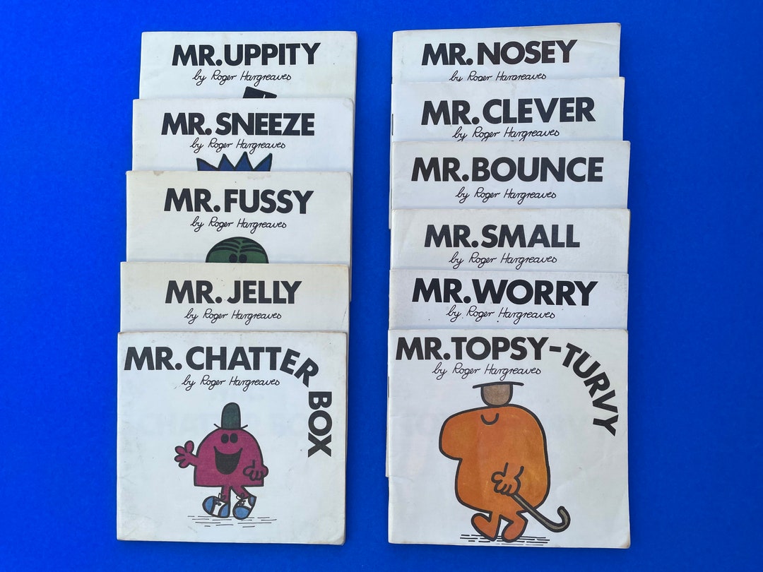 The Mr Men Books by Roger Hargreaves - 1970s Editions - Etsy