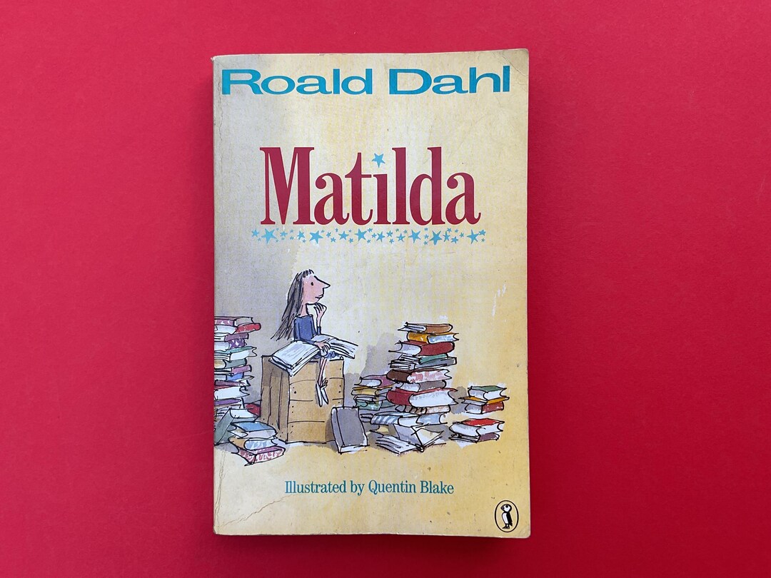 Matilda by Roald Dahl & Quentin Blake - Puffin Paperback 1980s - Etsy