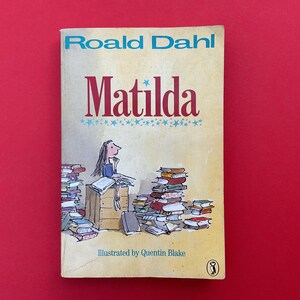 Matilda by Roald Dahl & Quentin Blake - Puffin Paperback 1980s - Etsy