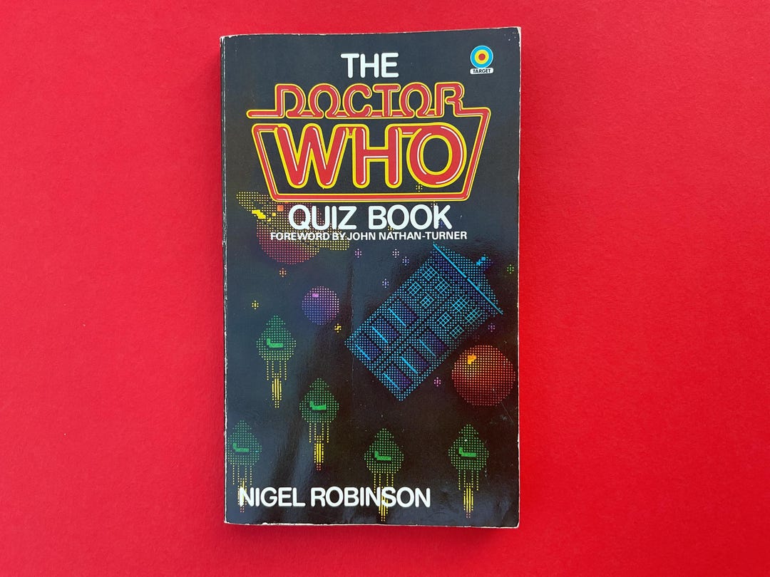 Doctor Who Quiz Book by Nigel Robinson - Target Books - Etsy UK