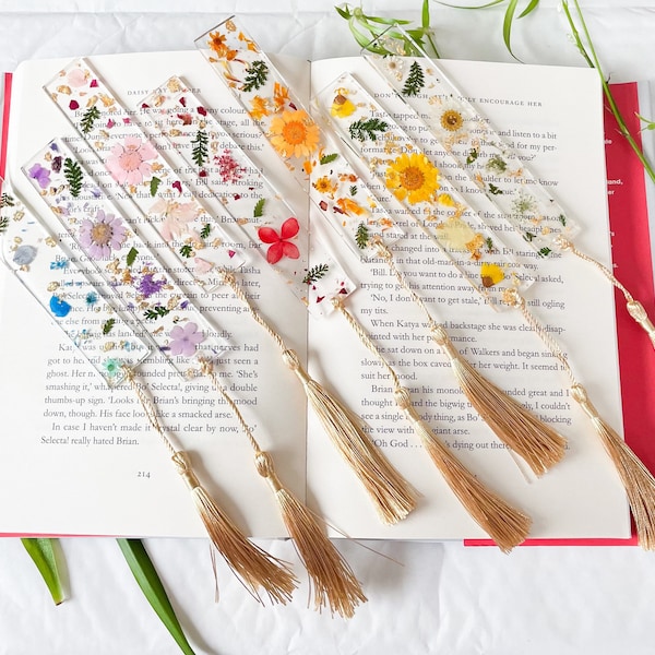 Flower Bookmark - Etsy