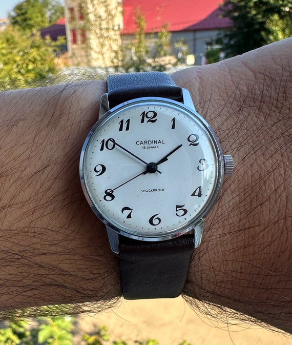 CARDINAL rare USSR vintage watch from 1970s - Gem
