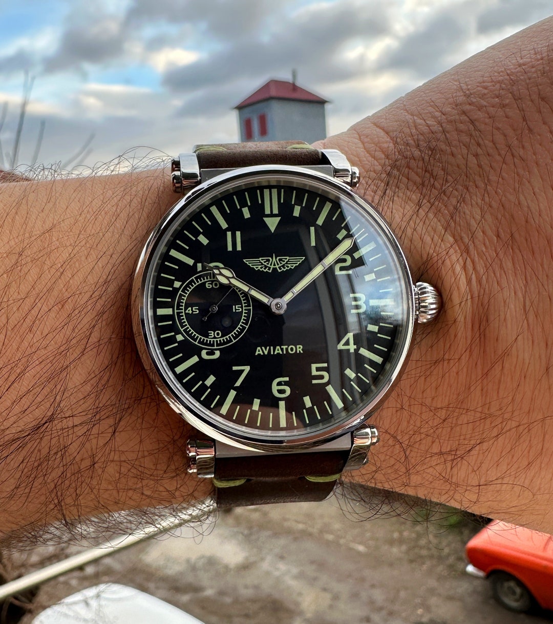 Aviator USSR Vintage Watch Made in 1970s, Mens Watch, 3602 Caliber ...