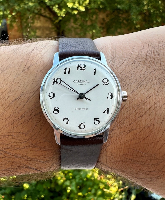 CARDINAL rare USSR vintage watch from 1970s - Gem