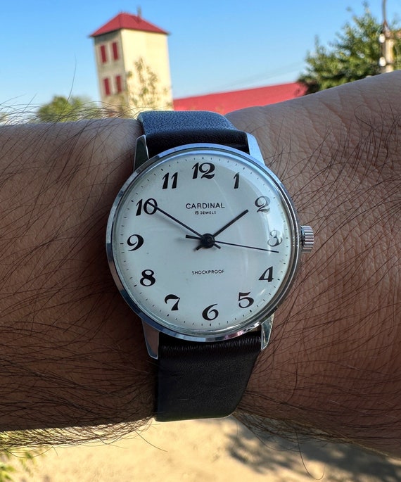 CARDINAL rare USSR vintage watch from 1970s - Gem