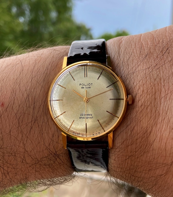 USSR watch "Poljot" model "De Luxe", ultra-thin, made… - Gem