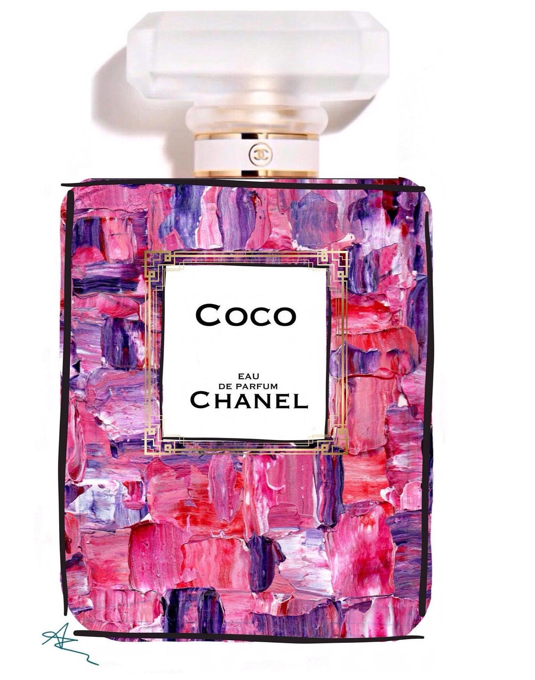 COCO CHANEL No.5 PRINT Pink, A4 - Etsy