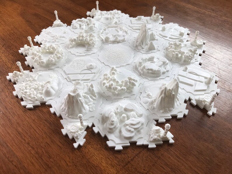 3D Catan Puzzle Pack 4 Player Base Set - Etsy
