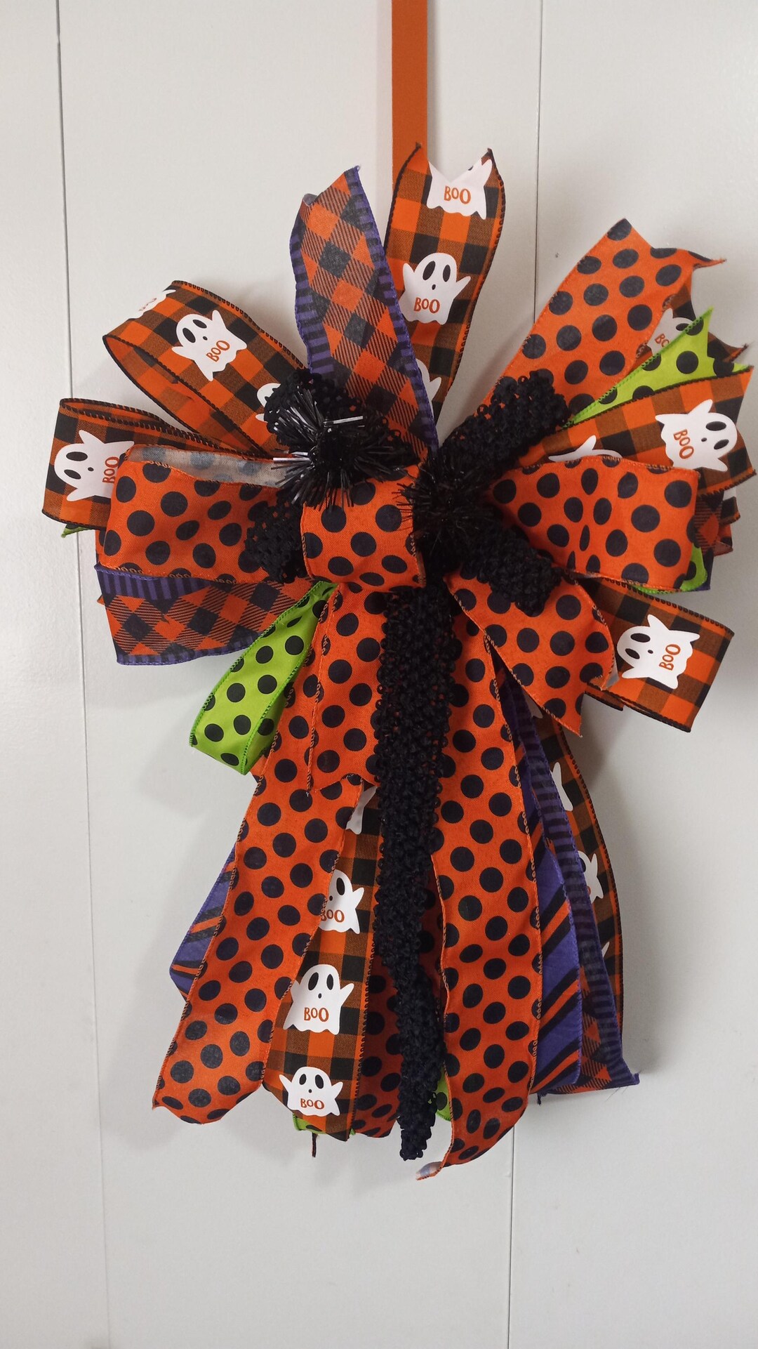 Halloween Deluxe Bow for the Front Door, Seasonal Home Decor. - Etsy