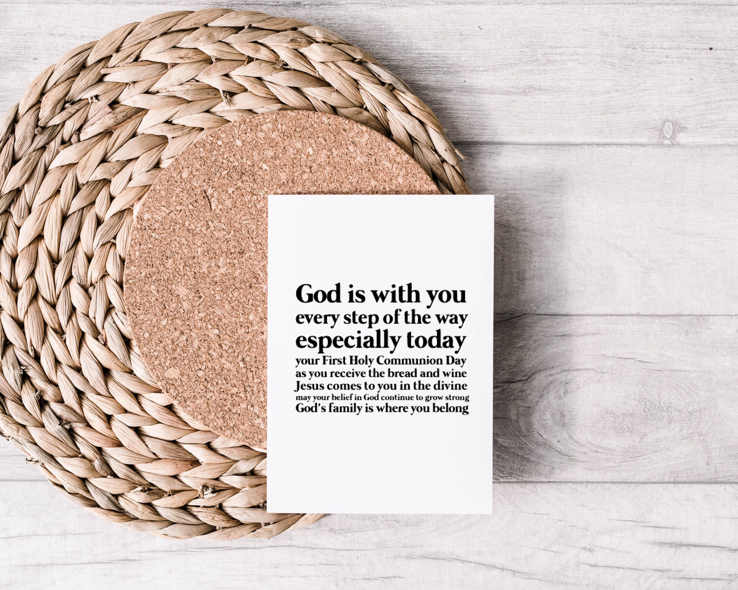 First Holy Communion Card | First Eucharist Card | First Communion Card ...