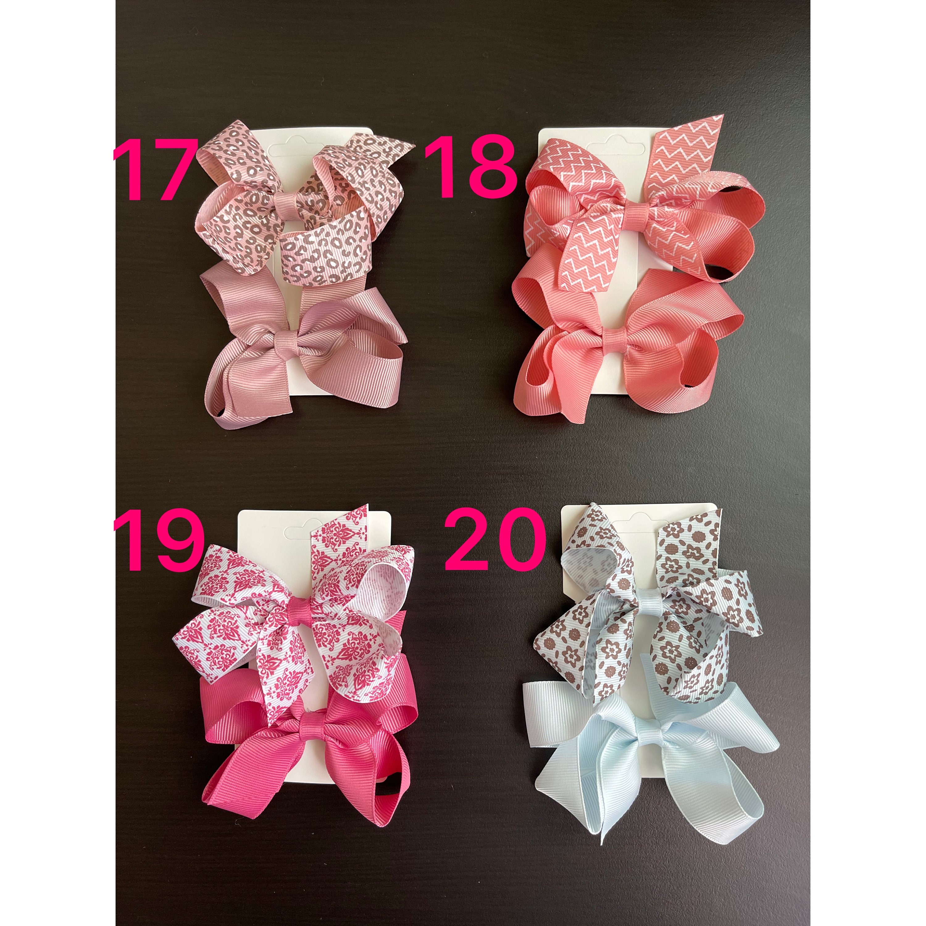 Hair Bows (set of 2) - Etsy