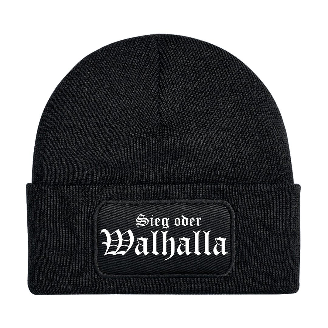 Victory or Valhalla Hat | Viking Germanic Winter Hat | Patch Beanie - Etsy