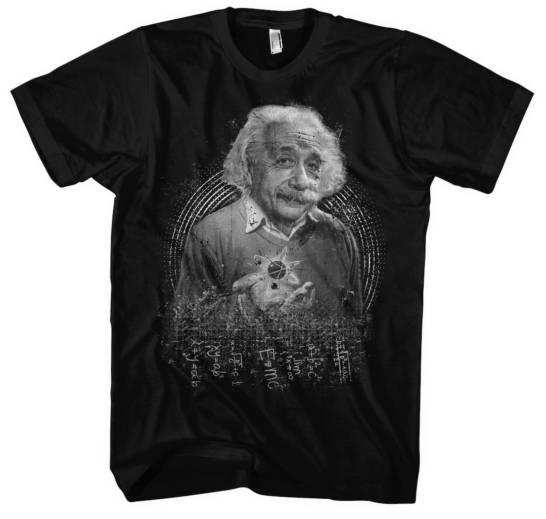 Albert Einstein T-shirt | Design for Physics and Math Fans | M3 - Etsy