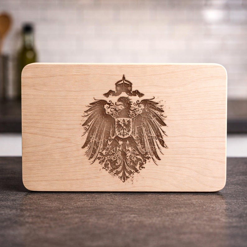 Imperial German Cutting Board | Engraved Breakfast Board – Wooden Board ...