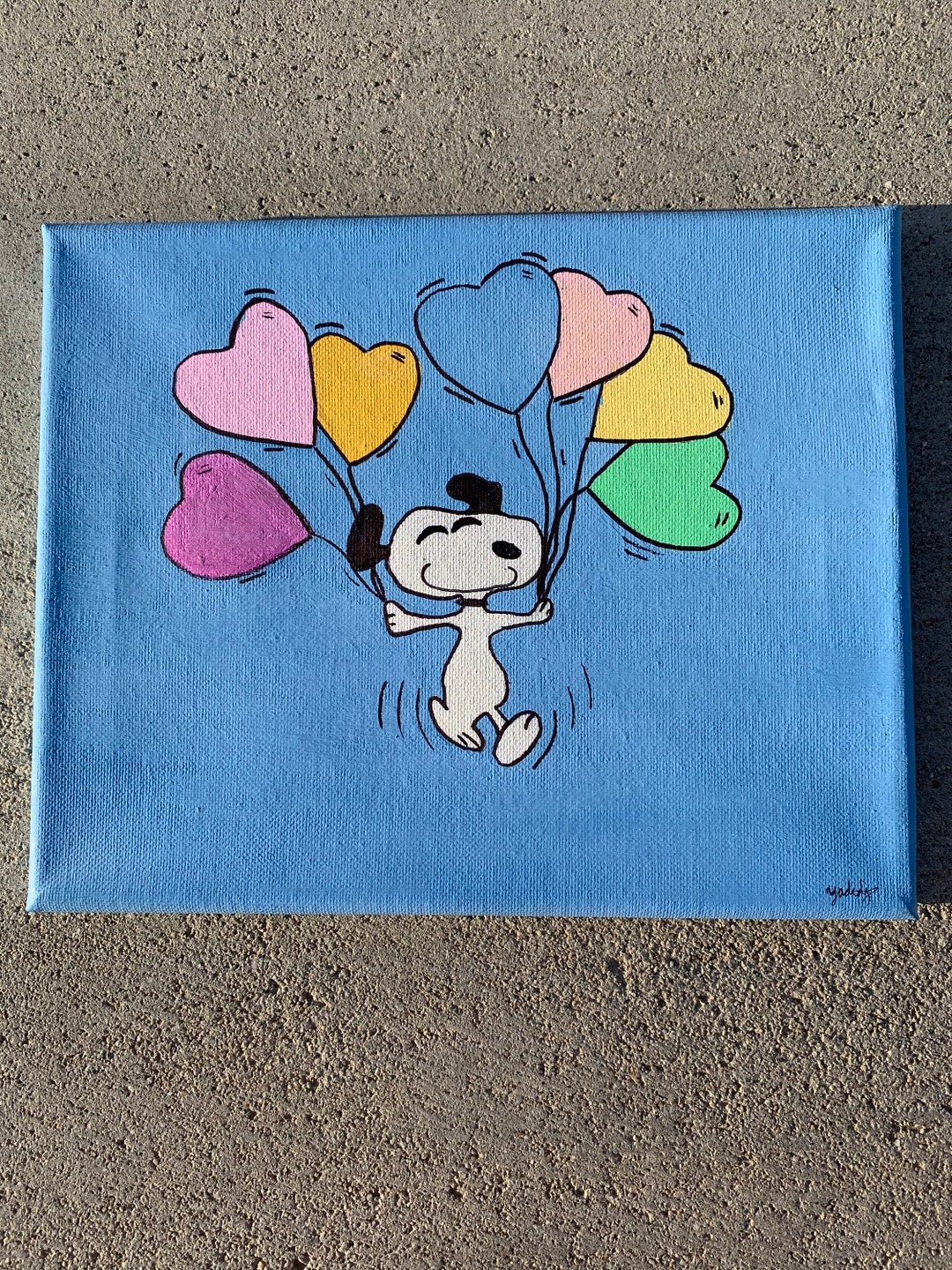 Acrylic Canvas Painting “knotty Love” - Etsy