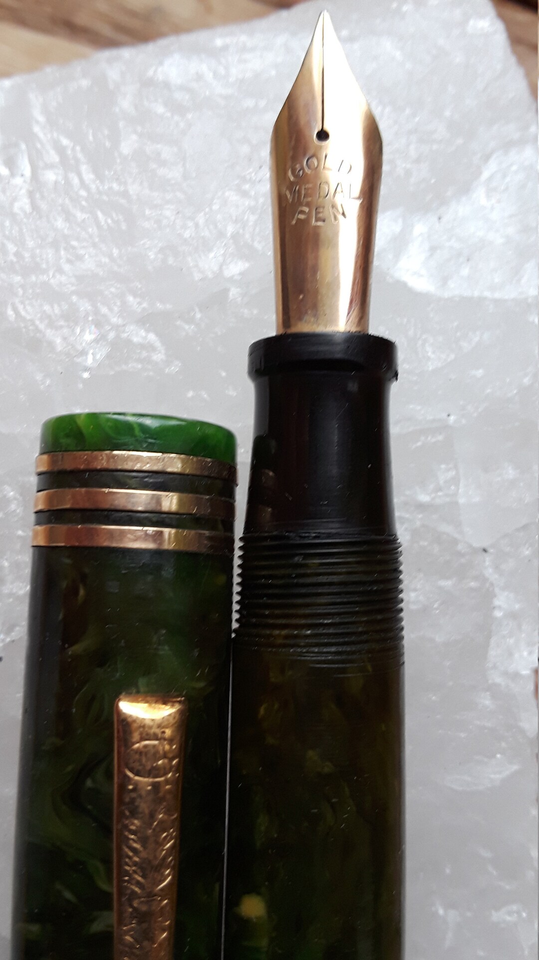 Vintage National Pen Co Gold Medal Fountain Pen - Etsy