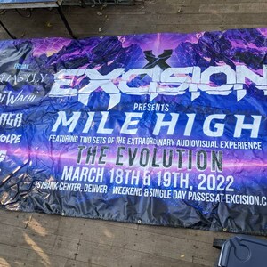 HUGE Excision the Evolution Tour Vinyl Banner - Etsy