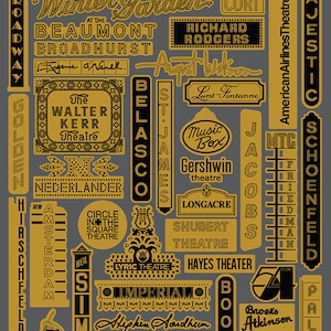 Broadway Marquees Scratch-off Poster - Etsy