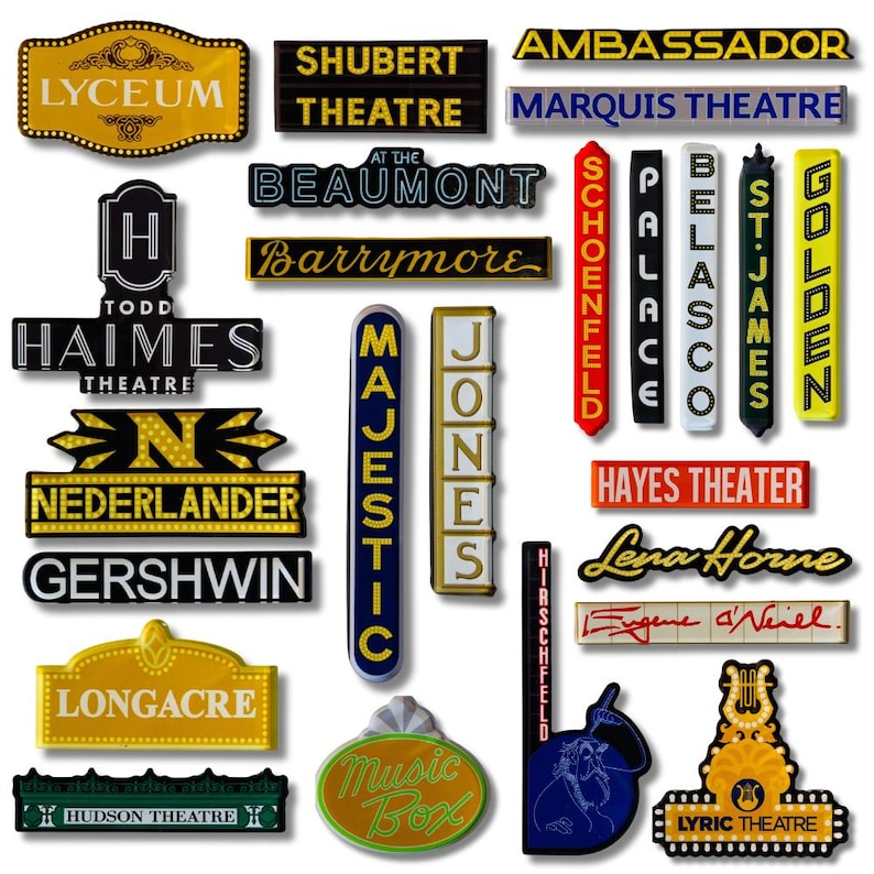 Broadway Theater Marquee Magnets - Etsy