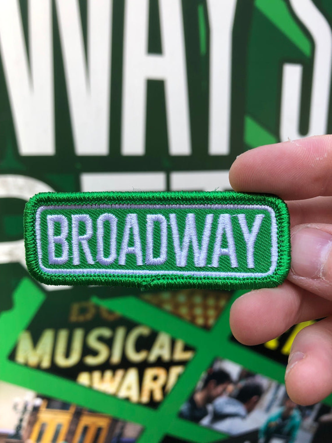 Broadway Street Sign Embroidered Patch - Etsy