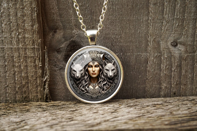 Freya Necklace Goddess Freya Goddess Necklace Viking Pendant Freya Necklace Occult Jewelry ...