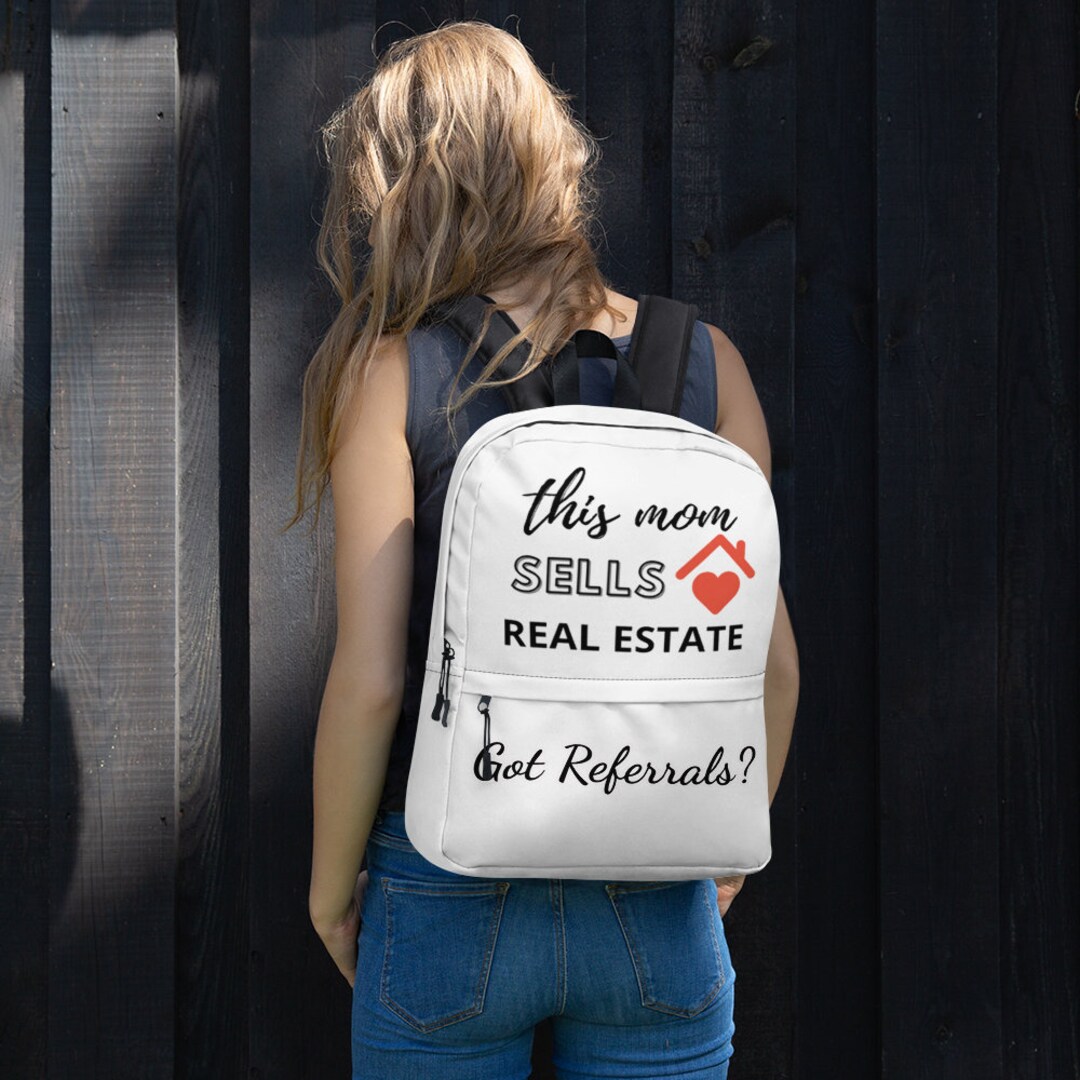 Real Estate, Realtor, Real Estate Backpack, Realtor Backpack, Backpack ...