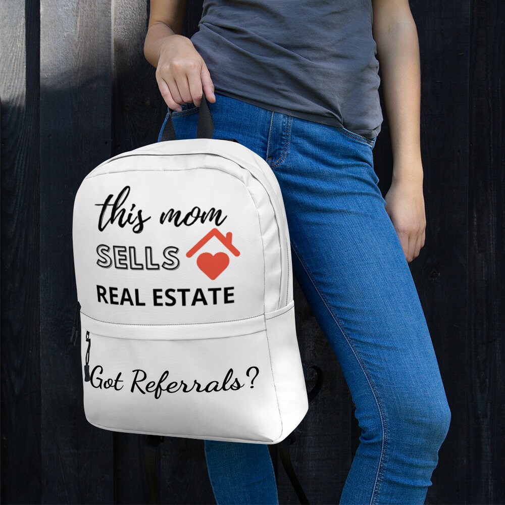 Real Estate, Realtor, Real Estate Backpack, Realtor Backpack, Backpack ...