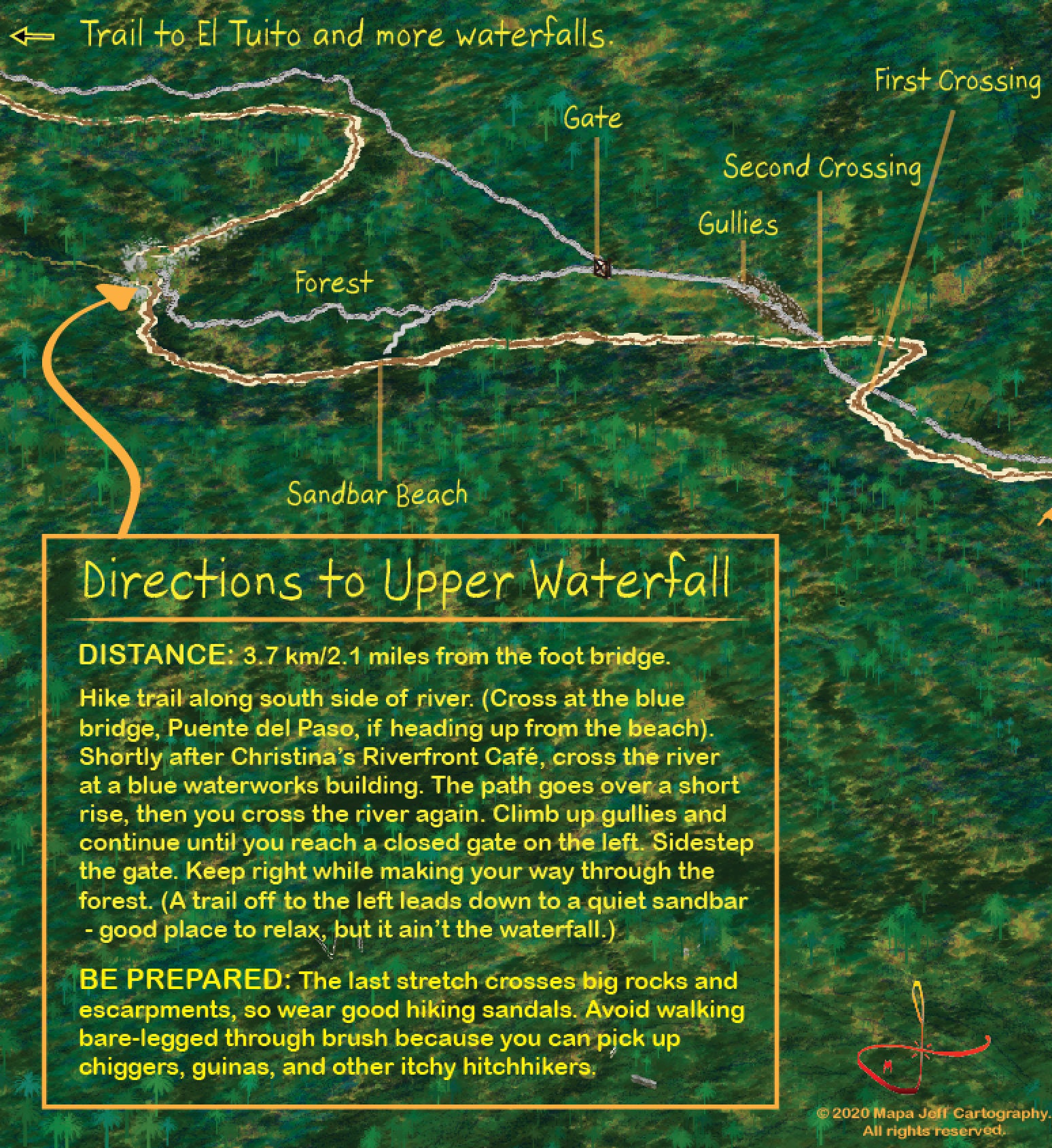 Yelapa Walking Map 2020 - Etsy