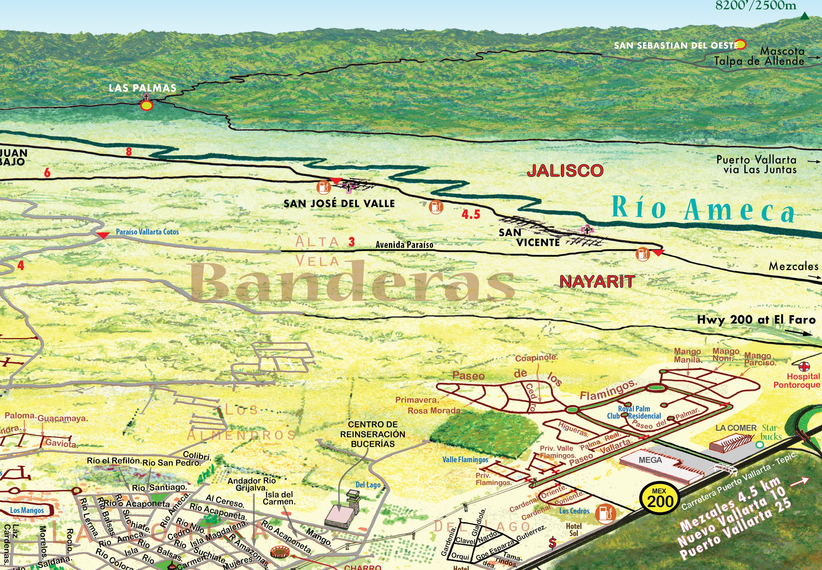 Bucerías Map Poster - Etsy