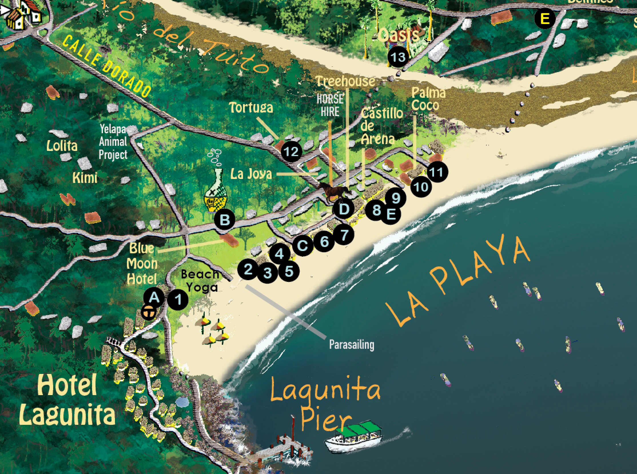 Yelapa Walking Map 2020 - Etsy