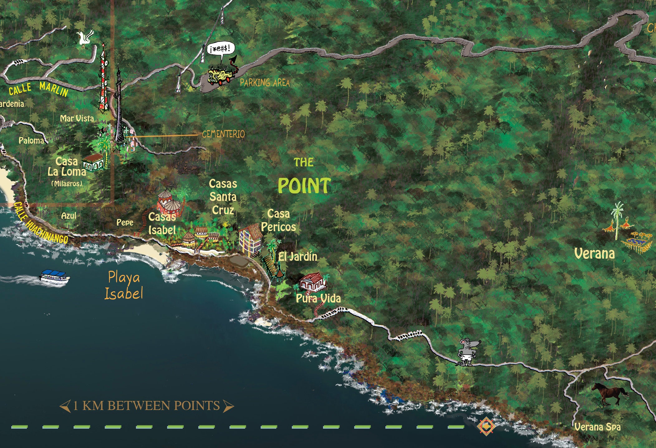 Yelapa Walking Map 2023 - Etsy