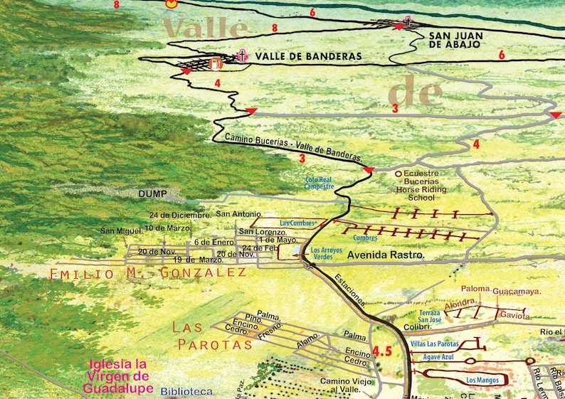 Bucerías Map Poster - Etsy