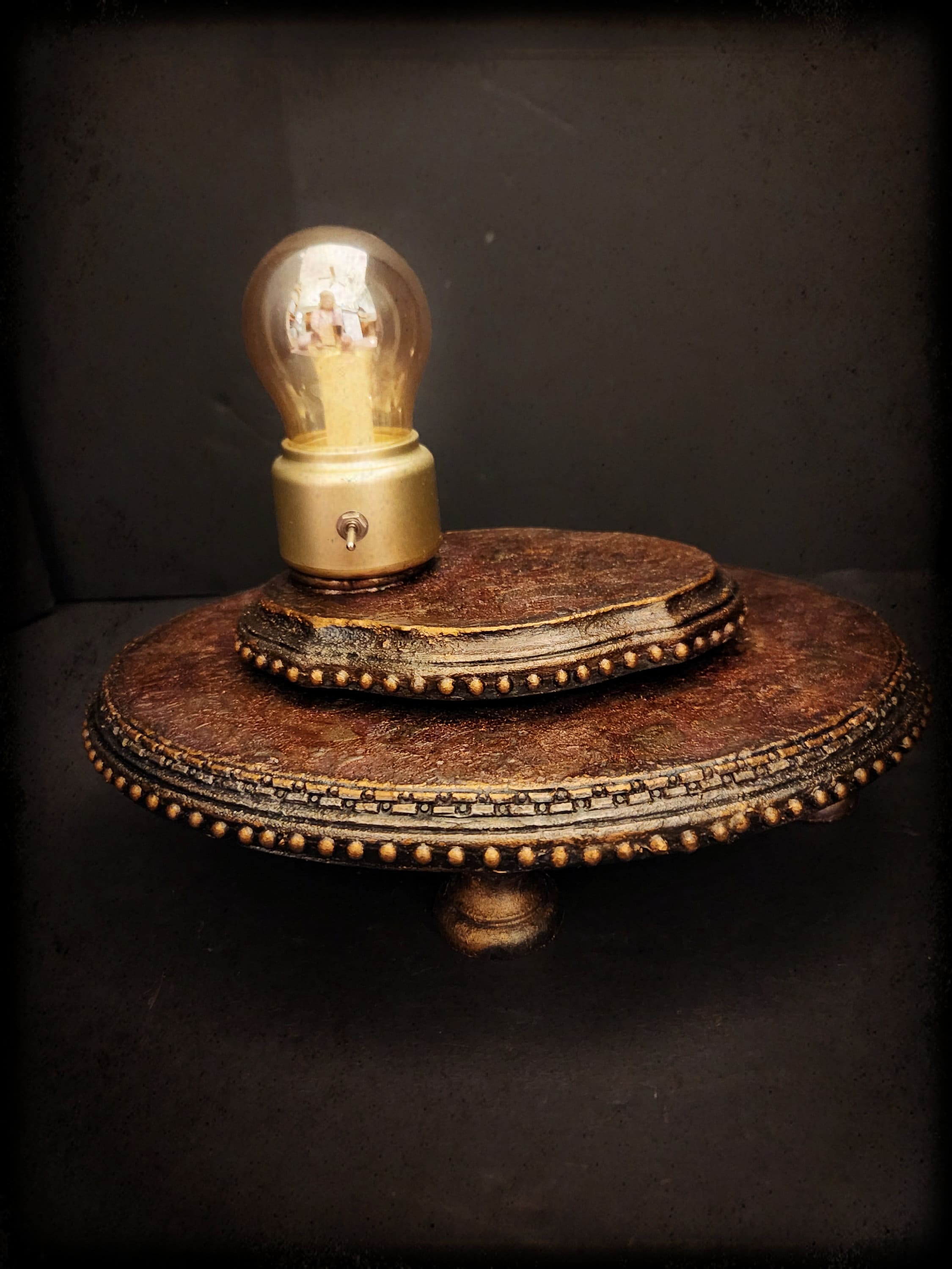The Lit Caddy, a Nightstand Caddy With Rechargeable Light - Etsy