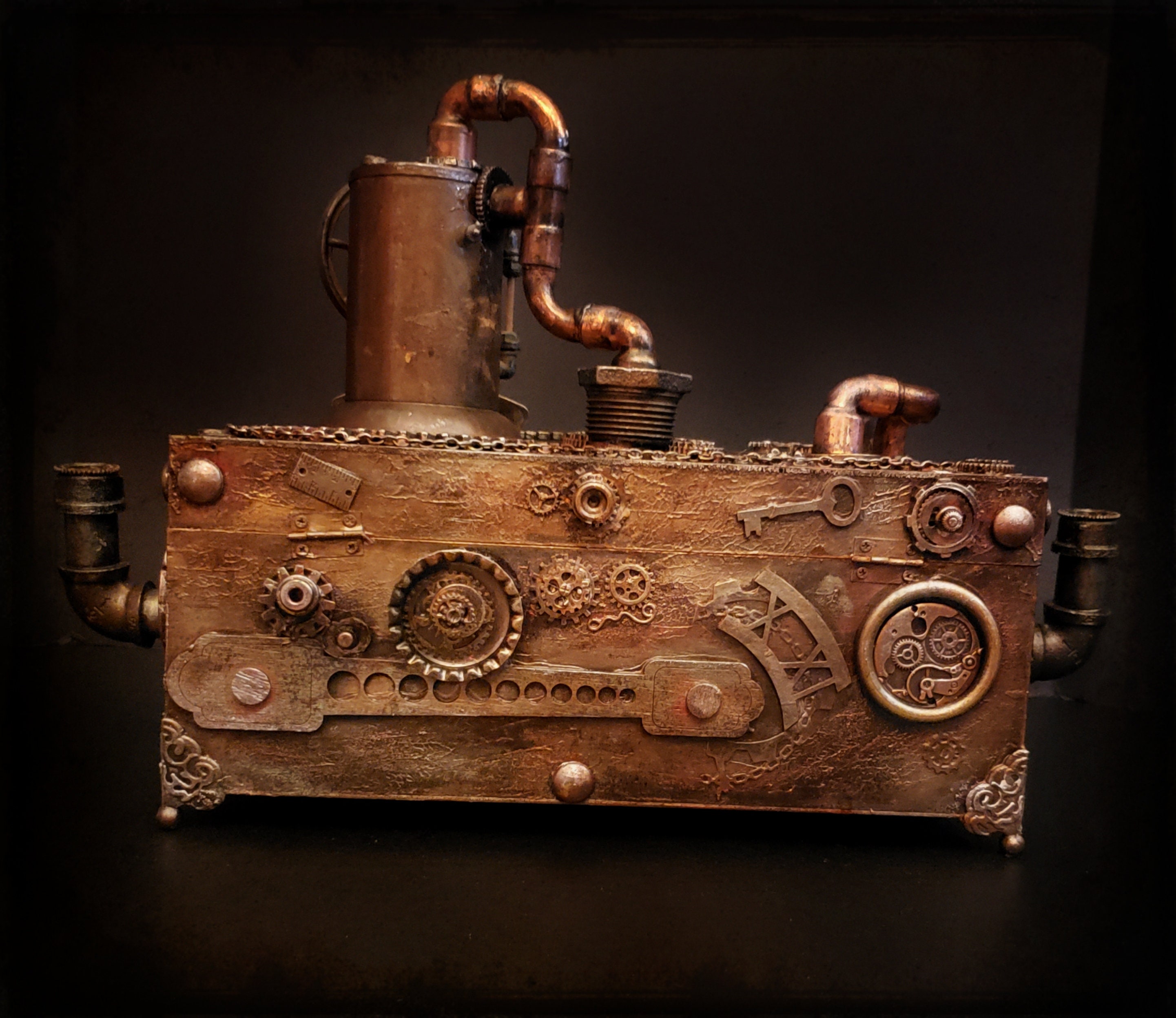 The hot and Steamy Steam Engine Steampunk Box - Etsy