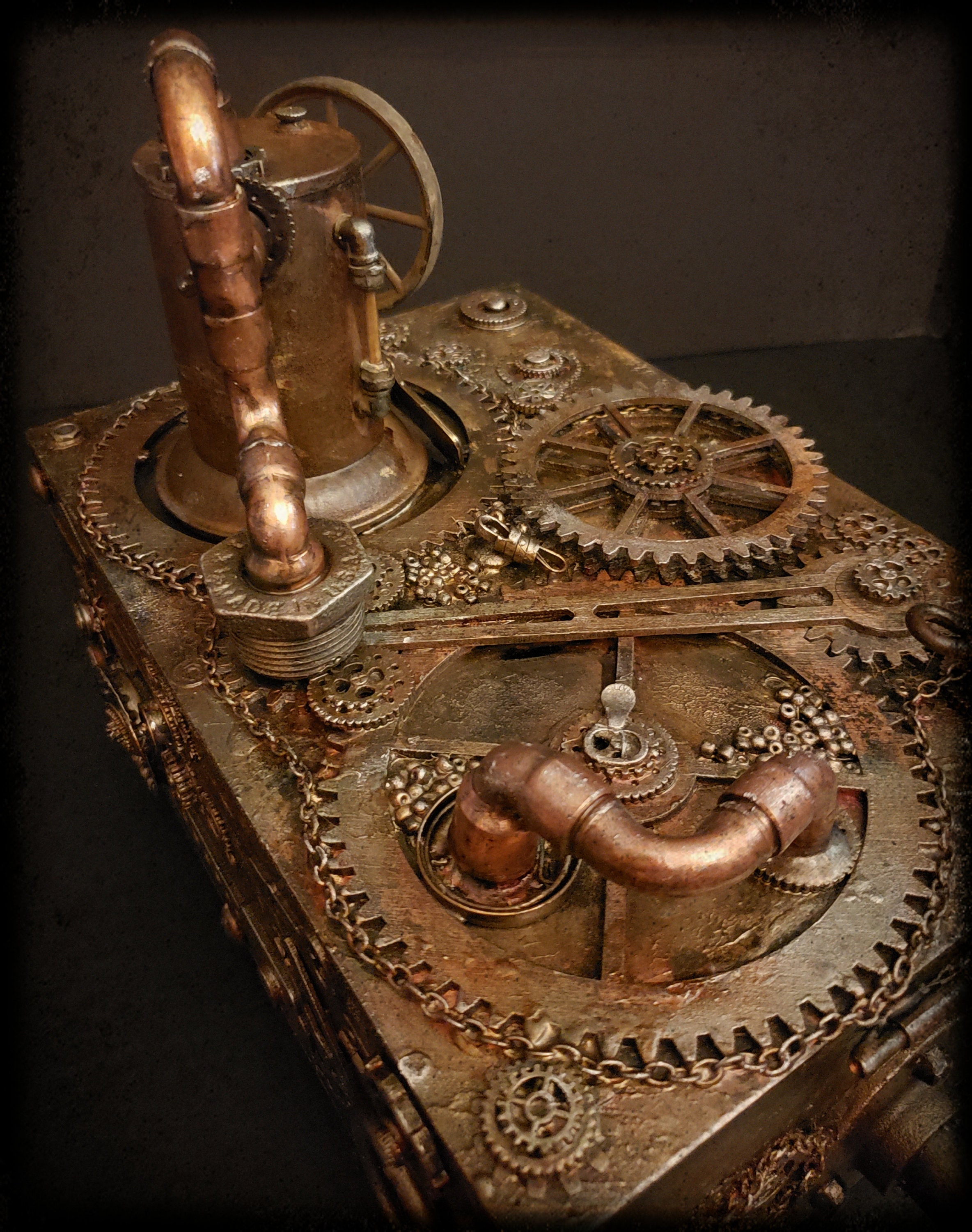 The hot and Steamy Steam Engine Steampunk Box - Etsy