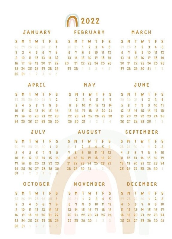Rainbowprintable: Big Happy Planner 2022 | Etsy