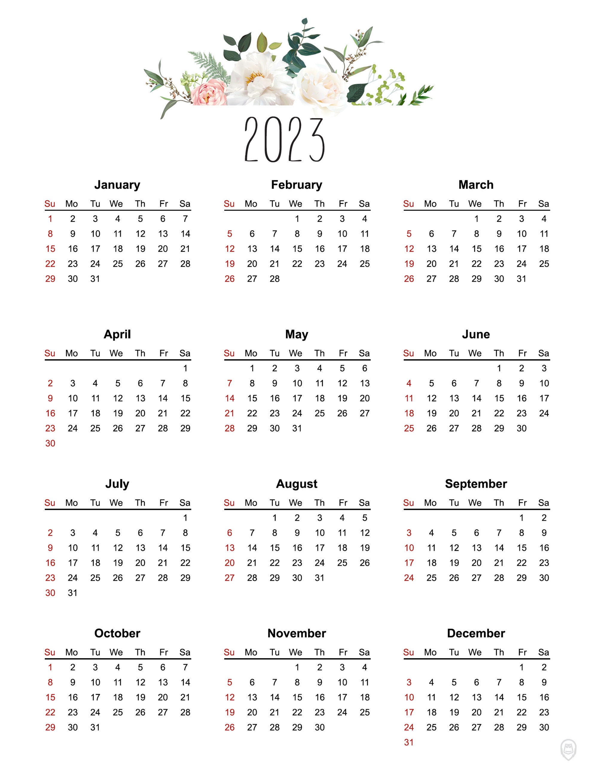 At A Glance 2023 Desk Calendar Printable Template Calendar