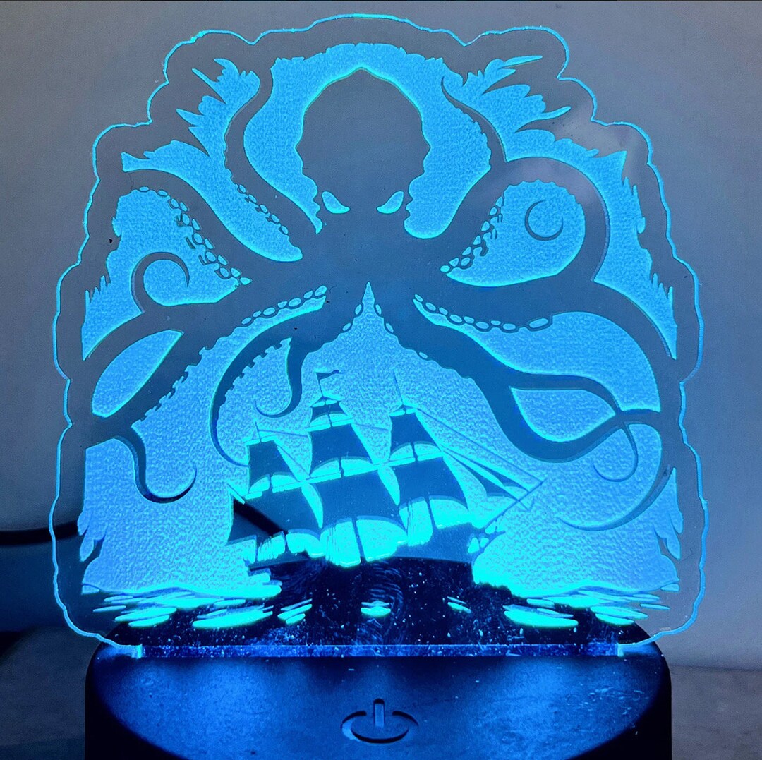 Ocean Themed Night Light Inserts W/color Changing, Remote Controlled ...