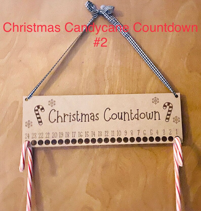 Candy Cane Christmas Countdown - Etsy