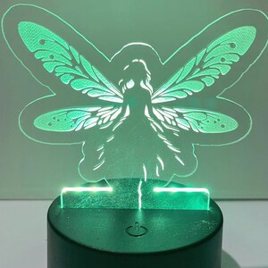 Fairy/butterfly Themed Night Light Inserts W/color Changing, Remote ...