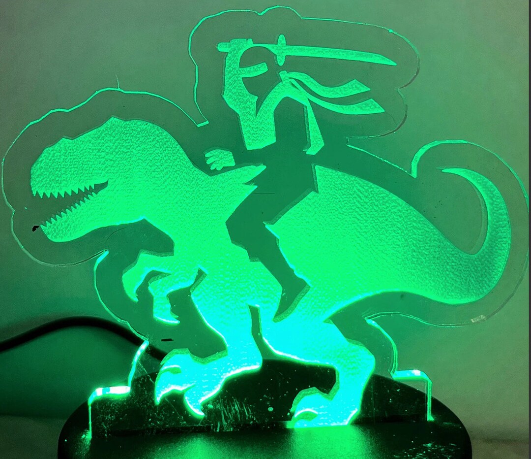 Dinosaur Themed Night Light Inserts W/color Changing, Remote Controlled ...