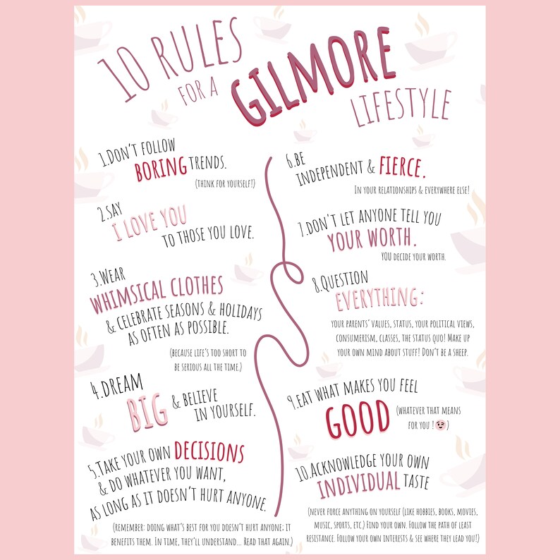 Poster Gilmore Girls Poster Funky Home Decor 12X16 Poster Art Print ...